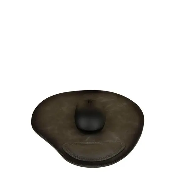 LEATHERE Ergonomic Leather Mouse Pad With Wrist Support Portland - Green
