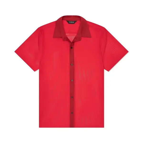 PLAYALUXE Mallorca Mesh Shirt - Red