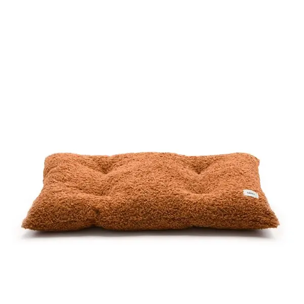 CAFIDE Mustard Fleece Dog Cushion Bed, Bela - Orange