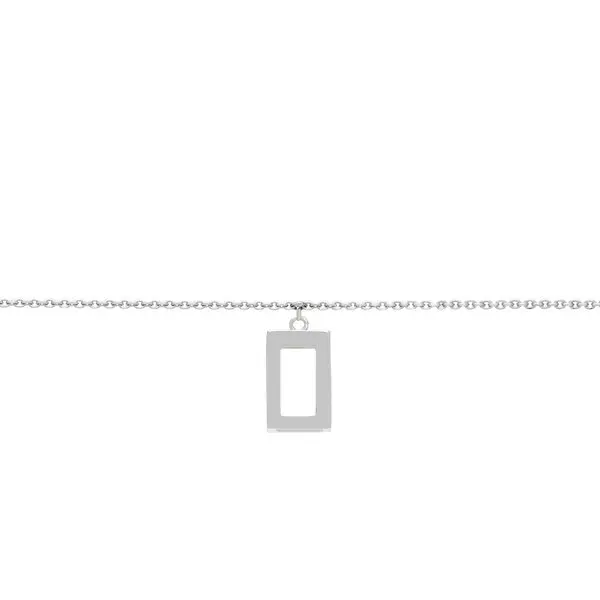 SHEIDA FARROKHI Rectangle Bracelet Solid Gold - White