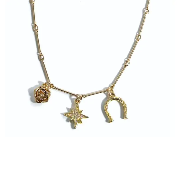 Rachel Nathan My First Rodeo Necklace - Gold