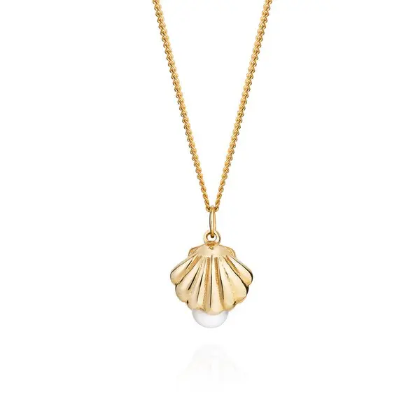 LEE RENEE Shell & Pearl Necklace - Gold