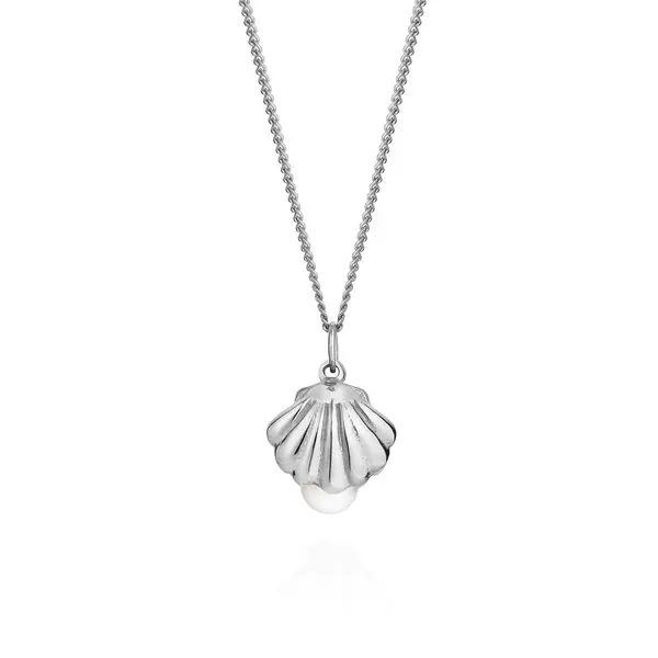 LEE RENEE Shell & Pearl Necklace - Silver