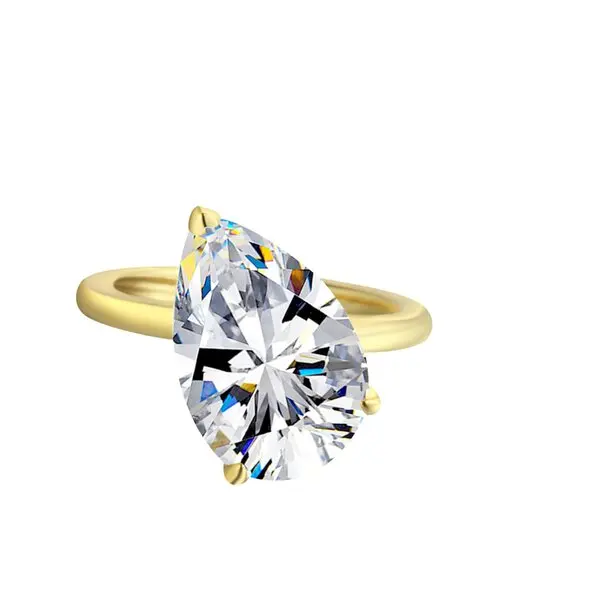 ONEWILDONE Yes Sir, I Can Boogie Tilted Pear Pinky Ring - Gold