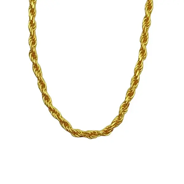 NAZZAR Dainty Twist Chain Necklace - Gold
