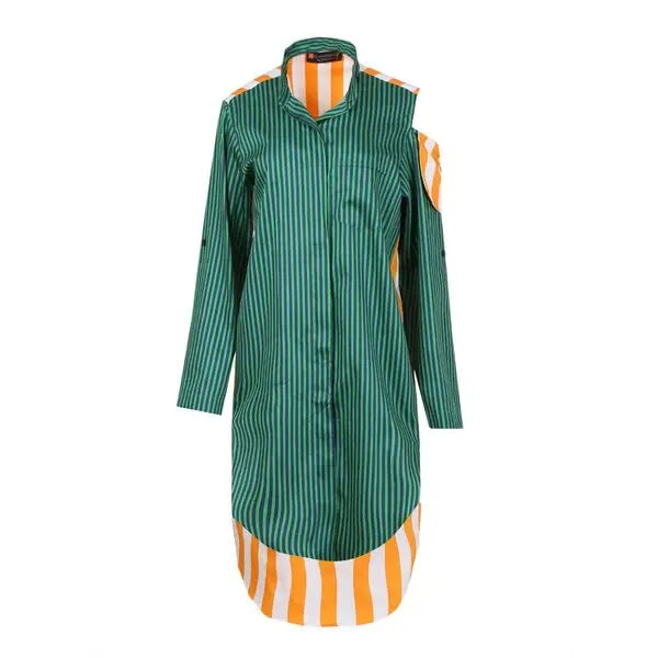 XCLAMATIONS UK Titi Tunic And Mustard Stripes - Green