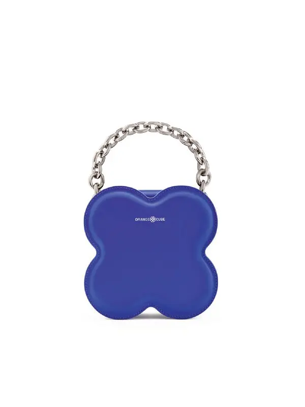 ORANGE CUBE Large Lucky Clover Handbag Royal - Blue