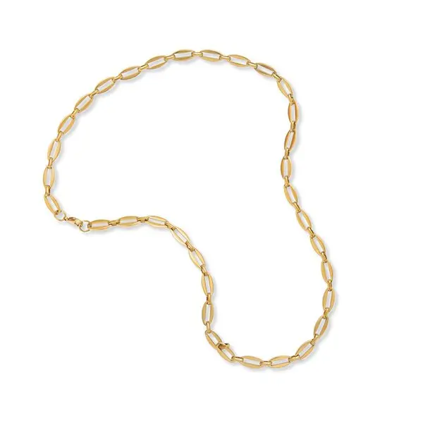 A WEATHERED PENNY Long Link Chain - Gold