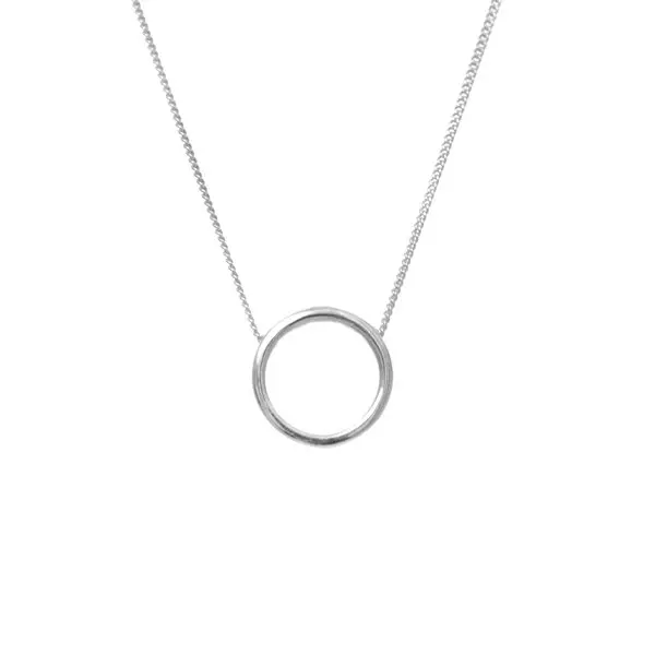 LEE RENEE Halo Necklace - Silver