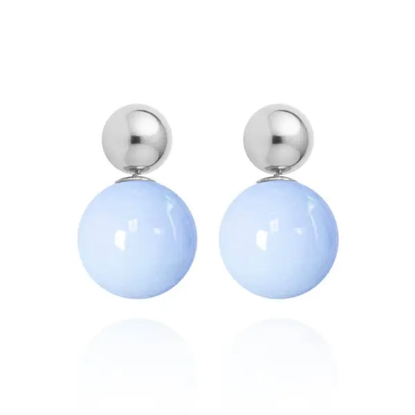 SAULE LABEL Lilou Earrings In Skyfall - Blue