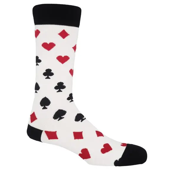 PEPER HAROW - MADE IN ENGLAND Royal Flush ’s Socks - White
