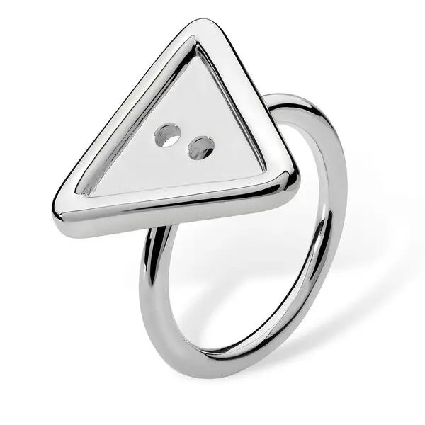 LUCY QUARTERMAINE Button Triangle Ring
