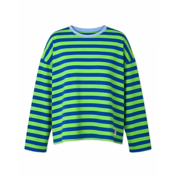 Mind Traveler Long Sleeve Striped T-shirt - Green