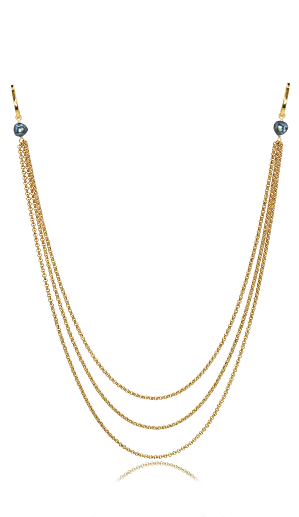 MARQUISE SWIM Bikini Charm Drapery Peacock Pearl & Gold - Blue