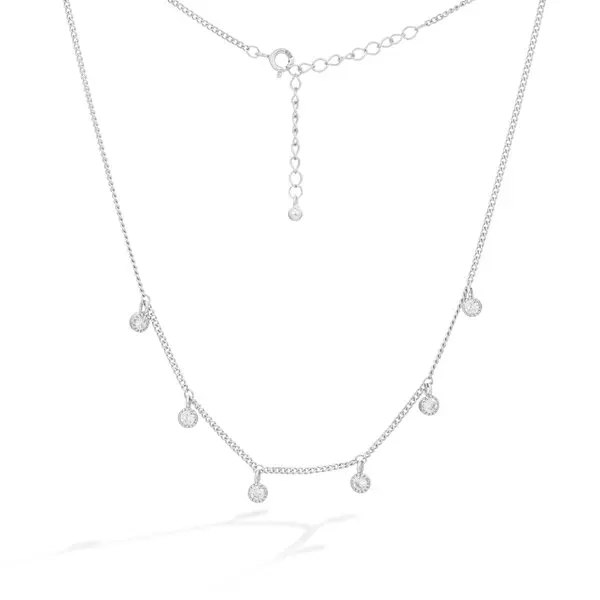 SHABELLA NYC Starry Night Necklace - Silver