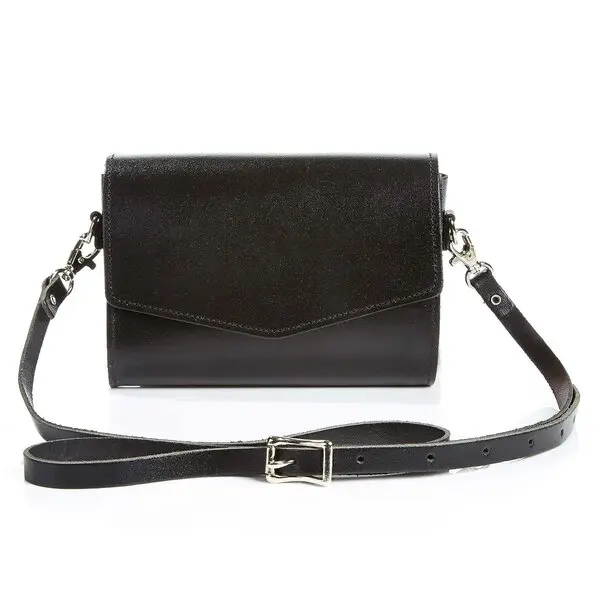 ZATCHELS Handmade Leather Clutch Bag - Black