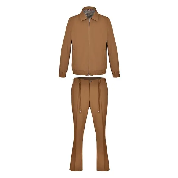 DAVID WEJ Marcelo Relaxed Jacket Set - Brown