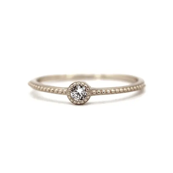 VICSTONENYC FINE JEWELRY Antique Natural Diamond Solid Gold Ring - White