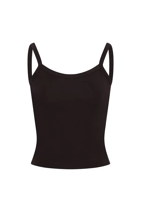 NO'DESIGN Arla Strappy Top - Brown