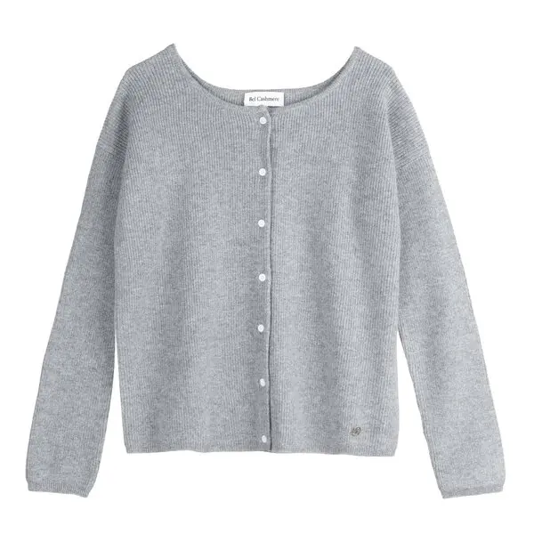 BEL CASHMERE Camile Cashmere Cardigan - Grey