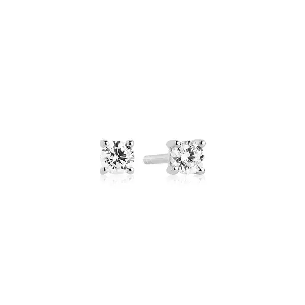 SIF JAKOBS JEWELLERY Earrings Princess Round Piccolo - Silver