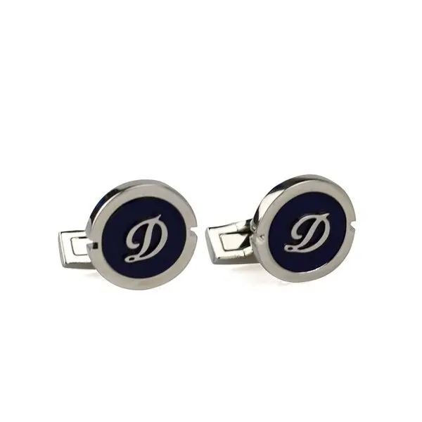 DAVID WEJ Blue / Silver D-silver Cufflinks – Blue - Blue/silver