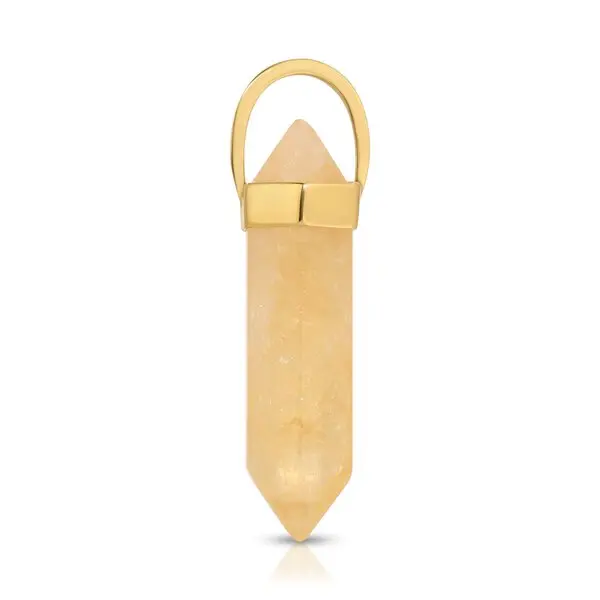 Maya Brenner Designs Balance Crystal Charm Citrine - Gold