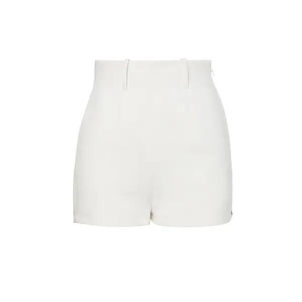 NISSA High Waisted Shorts - White