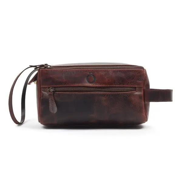 DÖTCH LEATHER Classic Leather Wash Bag