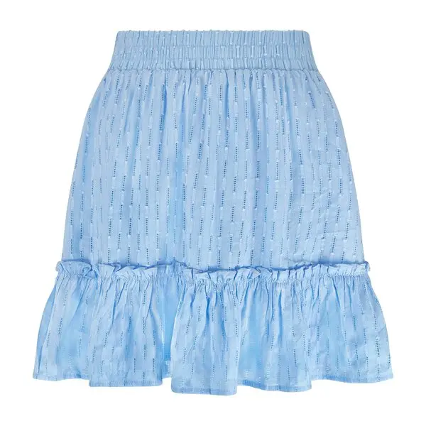 LULA-RU Ida Cotton Skirt - Blue