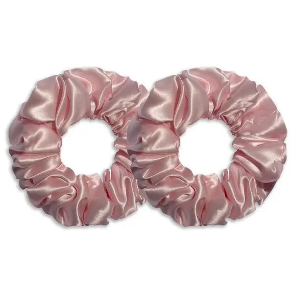 6FIFTYTWO® Neutrals Pure Mulberry Classic Silk Scrunchies Baby - Pink