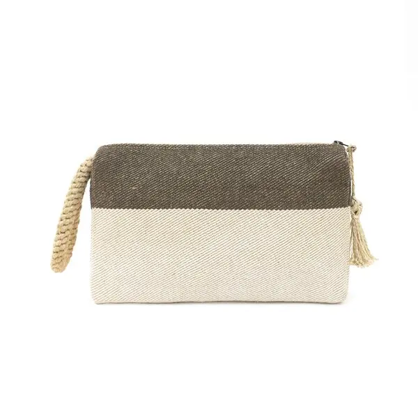 KORISSA Block A Clutch - Brown