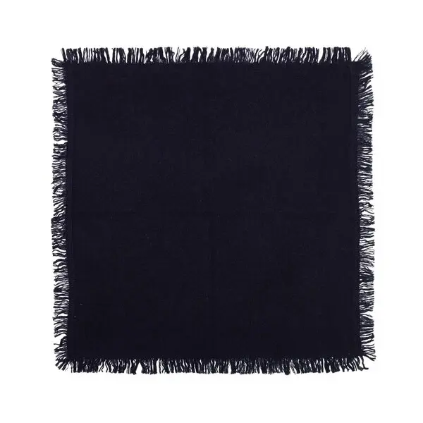 MOHAIR&ANGORA Wool Foulard Caria Navy - Blue
