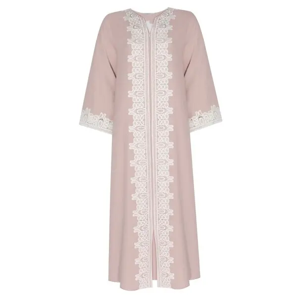 BOCAN COUTURE Loukia Linen Zippered Dress Powder - Pink