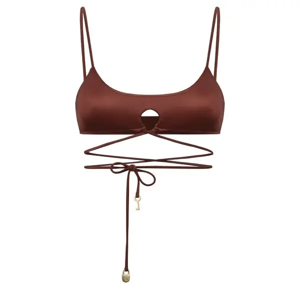 BIANCA RESORTWEAR Romi Bikini Top In Chestnut - Brown