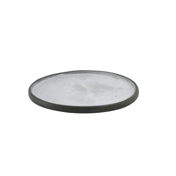 ANATOLIACRAFT Hic Ceramics Xs Stone Round Plate - Grey