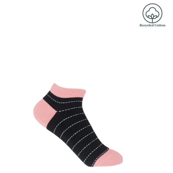 PEPER HAROW - MADE IN ENGLAND Dash Trainer Socks - Black