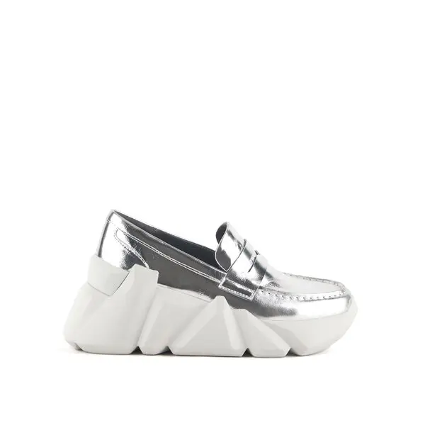 United Nude Space Kick Loafer Mirror - Silver