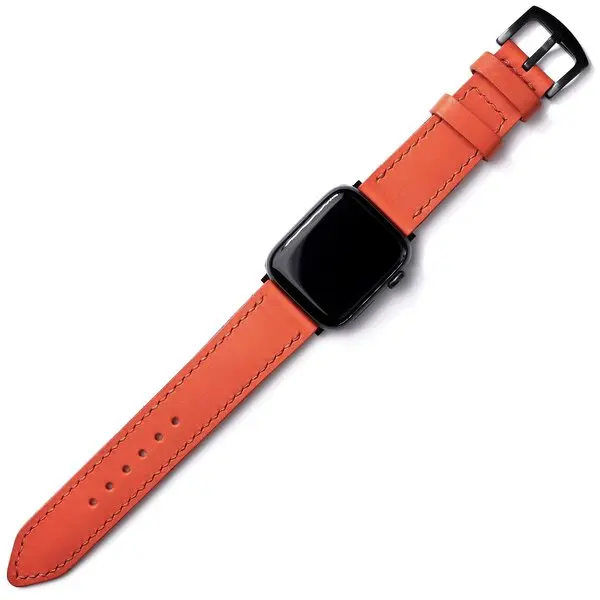 ROARCRAFT Vegtan Leather Apple Watch Strap - Orange