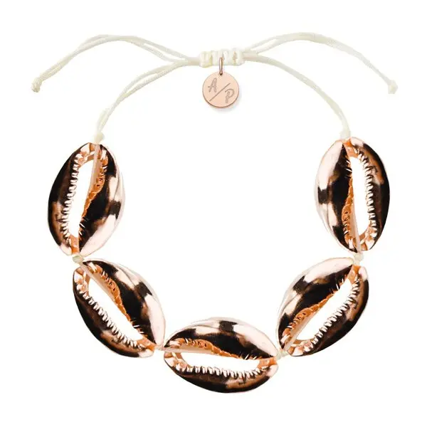 ADRIANA PAPPAS DESIGNS Sleek Shells Bracelet Ivory Rose Gold - White