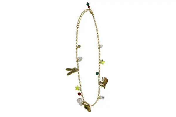 VICKISARGE Yuletide Take Me Dancing On The Beach Charm Necklace - Gold