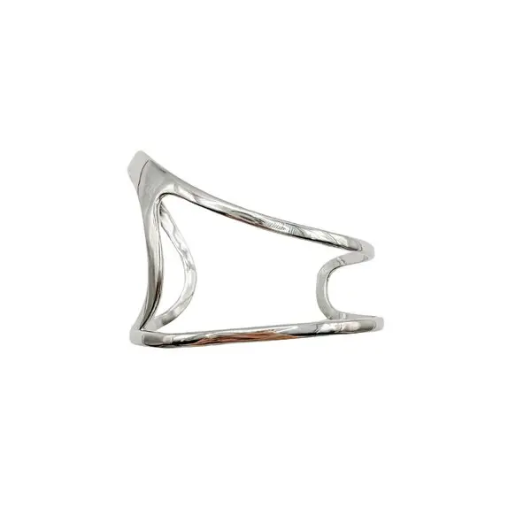 BABALOO JEWELRY Palm Cuff Cutout Bracelet - Silver