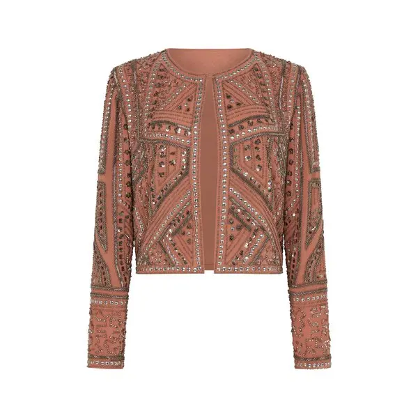 ROSE & NANCY Briar Sequin Trophy Jacket - Pink