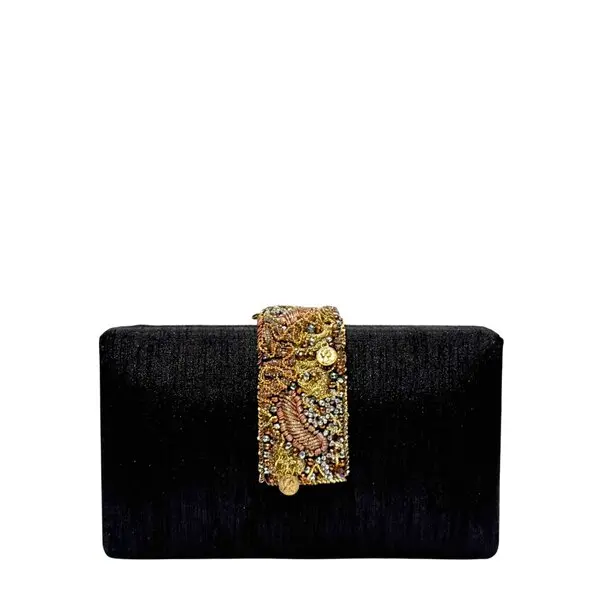 SIMITRI Heirloom Beaded Clutch - Black