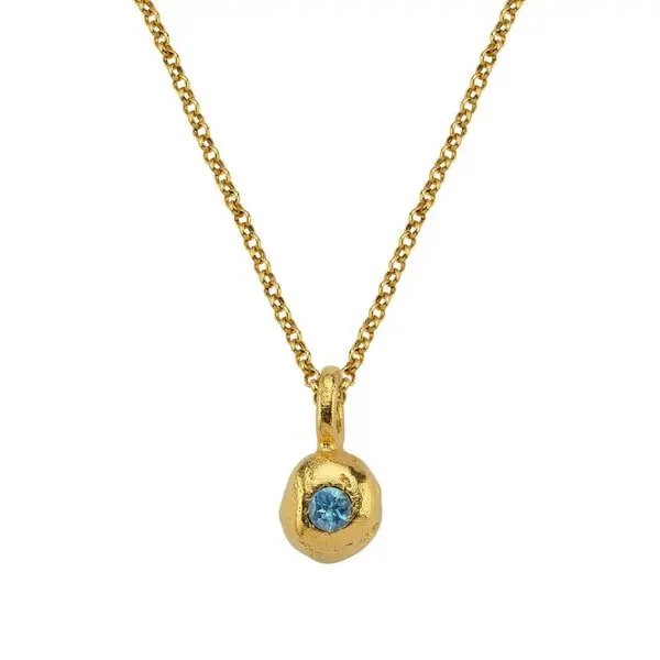 ASSUWA Aegea Aquamarine Necklace - Blue