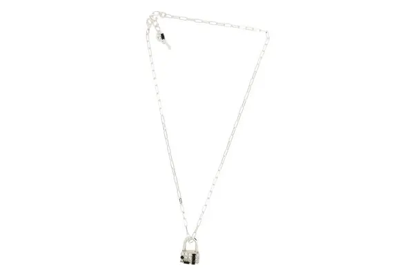 VICKISARGE The Tweed Lock Necklace - Silver