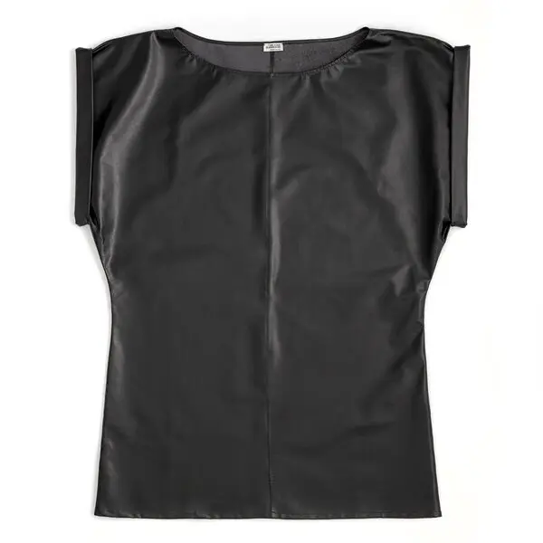 VICTORIA SLAVINSKAIA Leather Mini Dress - Black