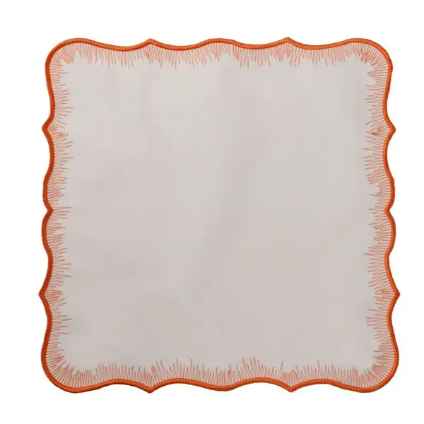 KM HOME COLLECTION Colorful Napkin Set - Orange