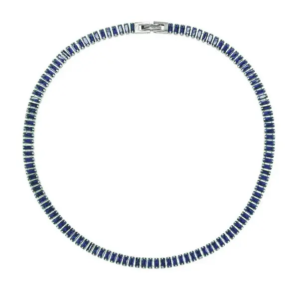 MAISON DE GALA Lina Crystal Necklace - Blue