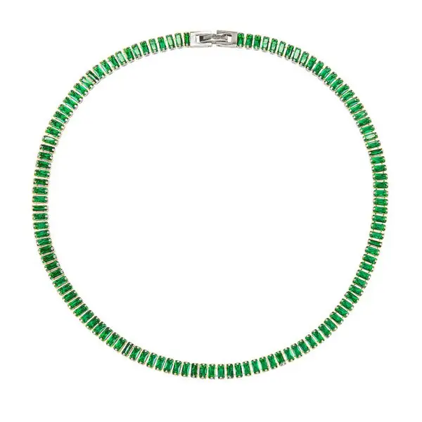 MAISON DE GALA Lina Crystal Necklace - Green